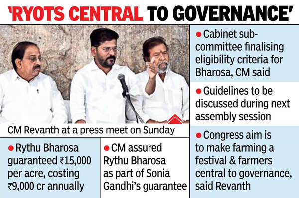 Revanth Reddy Promises Rythu Bharosa Scheme Post-Sankranthi | Hyderabad ...