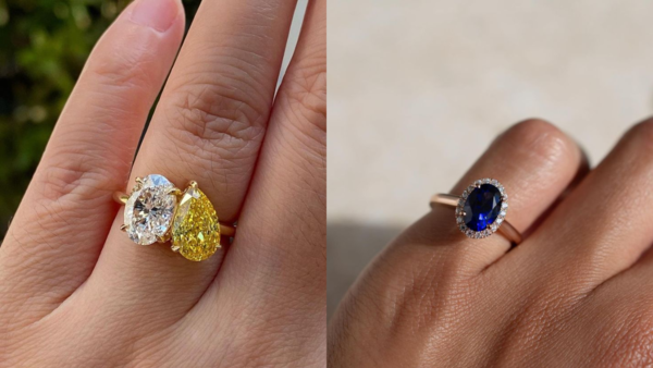 Engagement rings: How couples incorporate coloured gemstones in ...