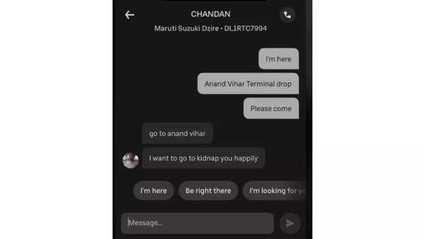 “I want to kidnap you…” Gurgaon resident shares frightening Uber ...