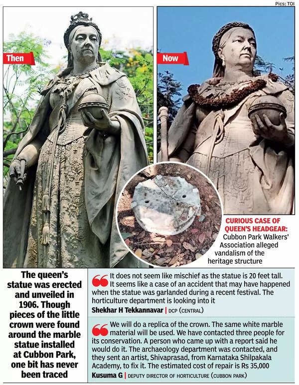 Queen Victoria Statue Crown: Mystery shrouds fall | Bengaluru News ...