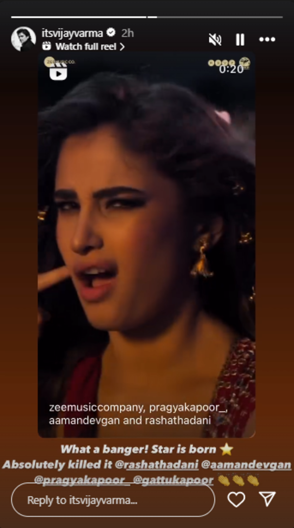 Vijay Varma gives Rasha Thadani a shout-out for her performance in 'Uyi ...