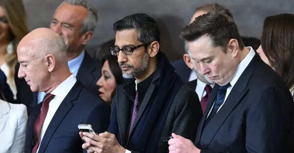 World's iconic leaders including Bezos, Zuckerberg, Pichai, Musk seen in a single frame at U.S ...