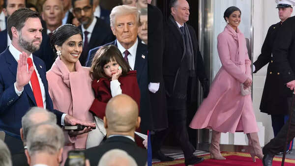 Presidential Inauguration 2025: Stunning outfits Second Lady Usha Vance ...