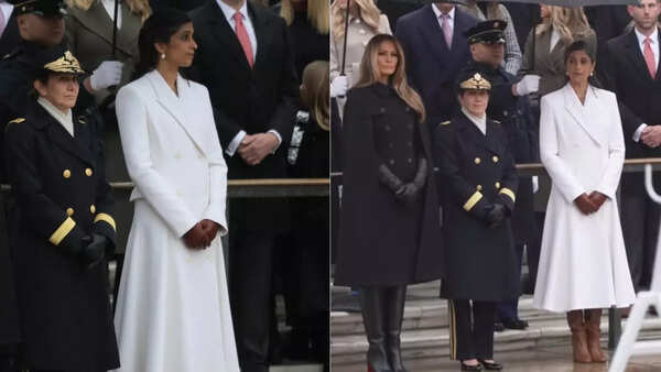 Presidential Inauguration 2025: Stunning outfits Second Lady Usha Vance ...
