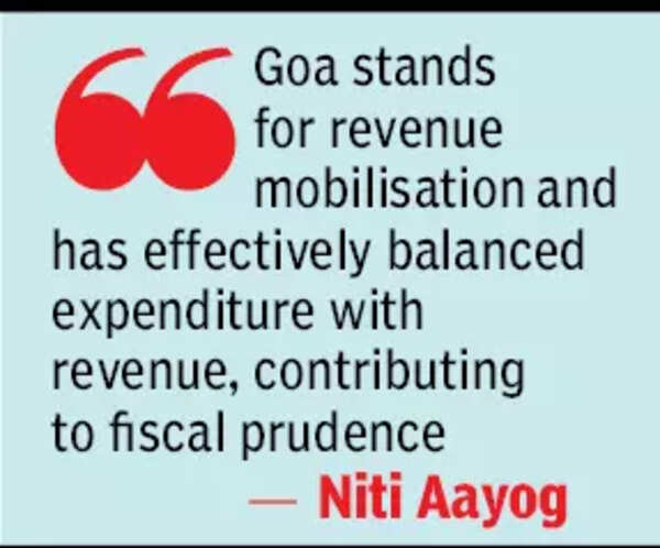 Niti Aayog praises Goa’s revenue mobilisation effort, ranks it in top 3 | Goa News - The Times ...