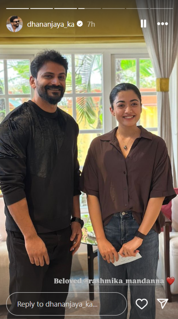 Daali Dhananjaya invites his 'Pushpa' co-stars Allu Arjun and Rashmika ...