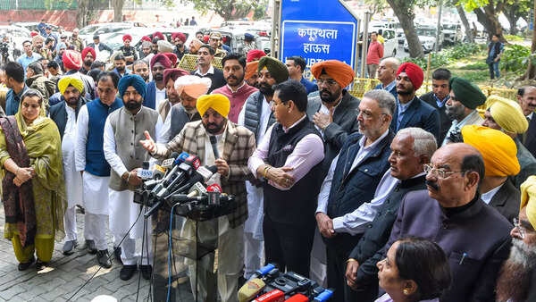 'Defeat in Delhi, but meeting with Punjab MLAs': BJP, Congress take digs at AAP chief Kejriwal ...