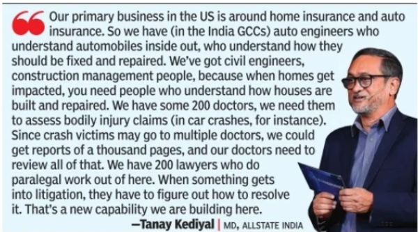 Using Indian docs, lawyers & engineers to serve US insurance: Allstate ...