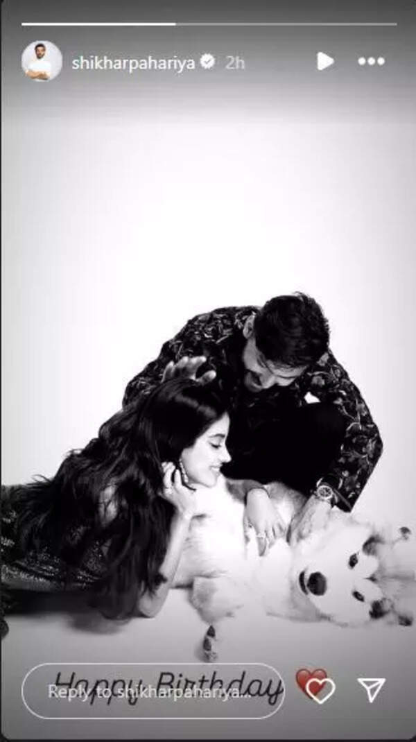 Shikhar Pahariya showers love on girlfriend Janhvi Kapoor on her birthday with a sweet post ...