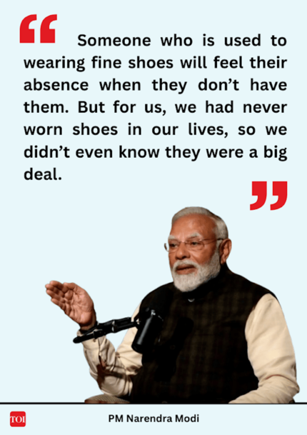 PM Modi Podcast: ‘People told time by his footsteps’: PM Modi talks ...