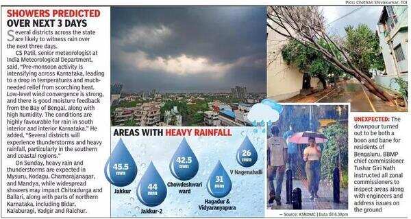 'Flights diverted, roads flooded': Bengaluru’s first rain of the year ...