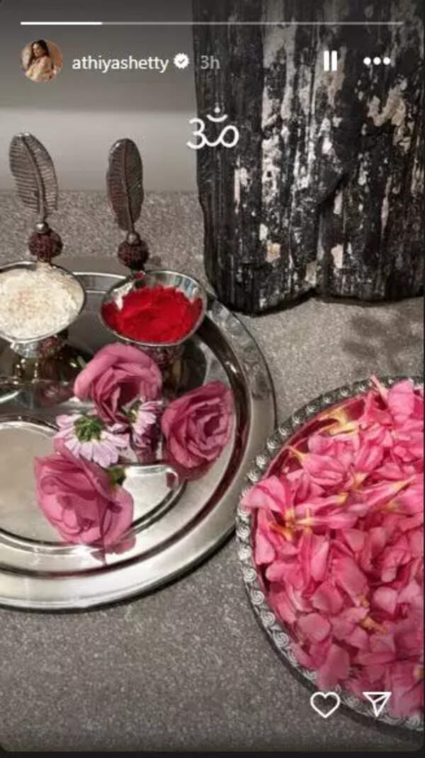 Did new mommy Athiya Shetty share a sneak peek into traditional welcome ...