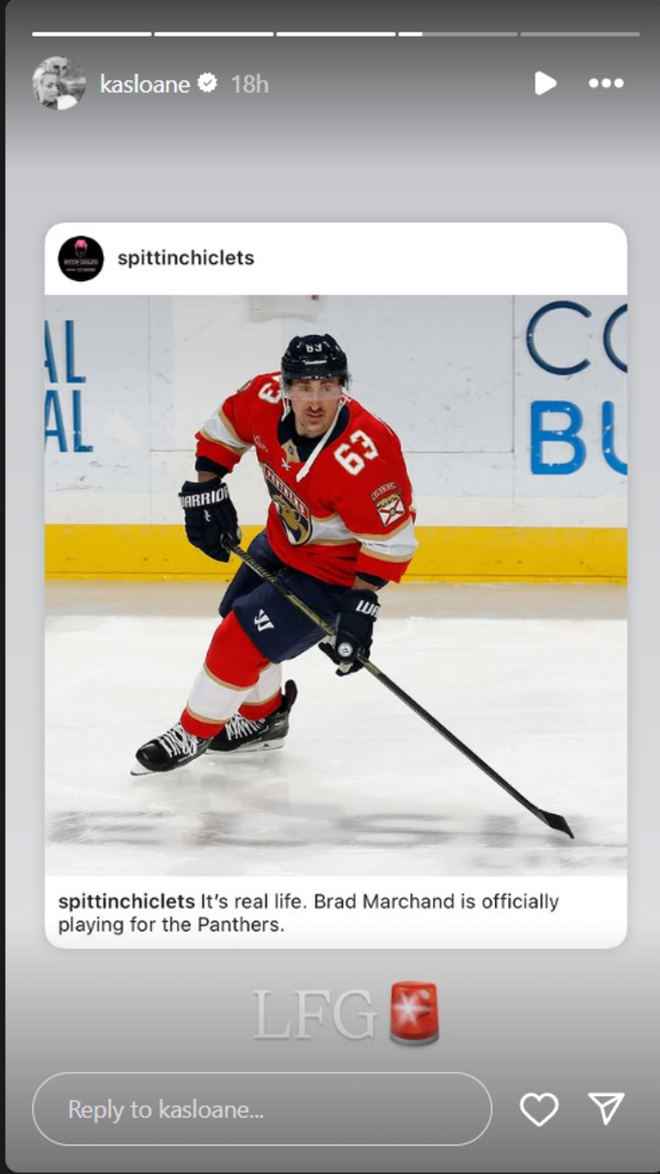 Brad Marchand’s wife Katrina Sloane shares her thoughts on her husband ...