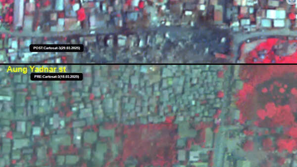 Earthquake hits Myanmar: ISRO reveals before and after satellite images ...