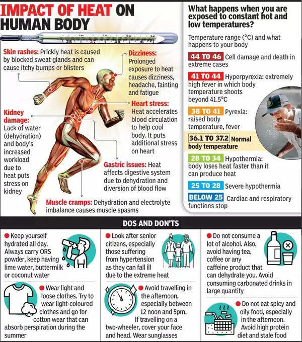 Ahmedabad hit by 43.3°C scorcher, hottest in Gujarat; doctors advise ...