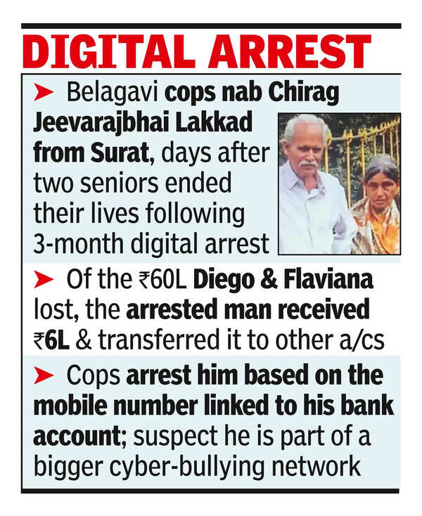 Surat man held for cyberfraud that made elderly Karnataka couple end ...