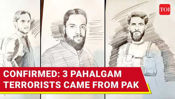 Terrorist Sketches Released: LeT-Linked Terrorists Behind Pahalgam Massacre of Tourists Revealed
