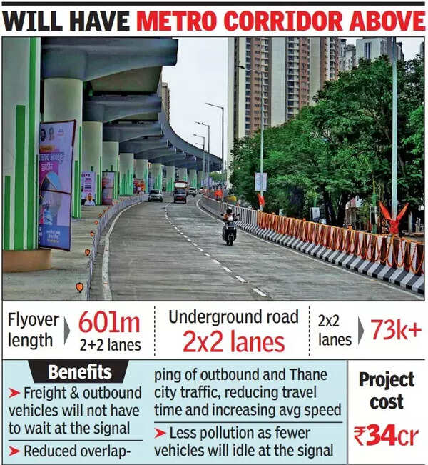 Ghodbunder Rd Flyover to cut Mum-Thane drive by 25 mins | Mumbai News - Times of India
