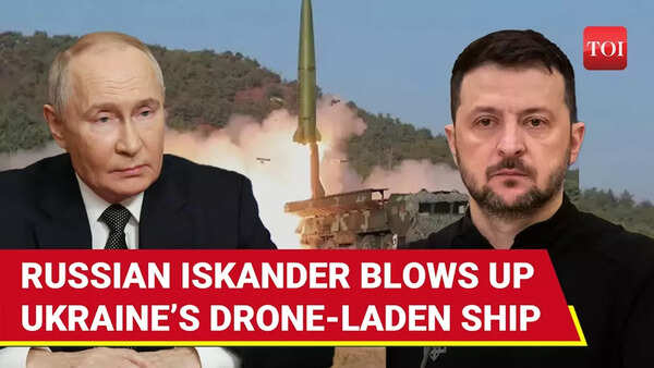 Russian Iskander Missile Hits Ukrainian Military Base; Footage Captures ...