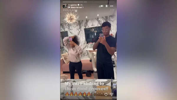 lebron james monkey dance