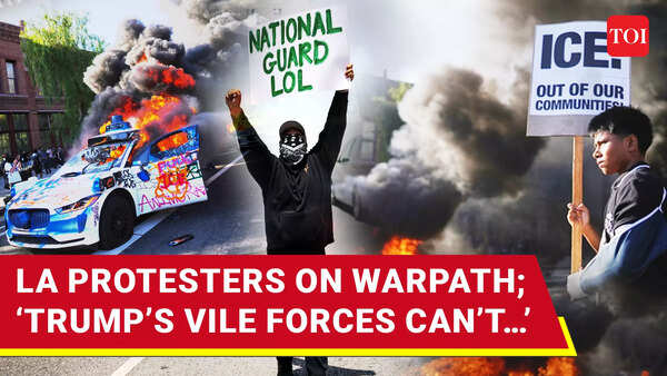 US Riots: American Flag Pulled Down, Set On Fire As Anti-ICE Fire ...