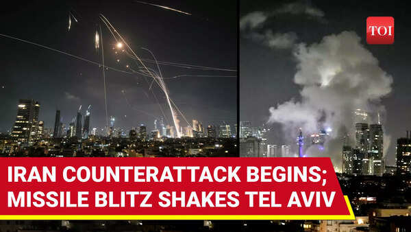 Iran Launches Massive Attack On Israel; Haifa Refinery Burns, Sirens ...