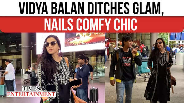 Vidya Balan looks gorgeous in blue dress, completes her look with ...