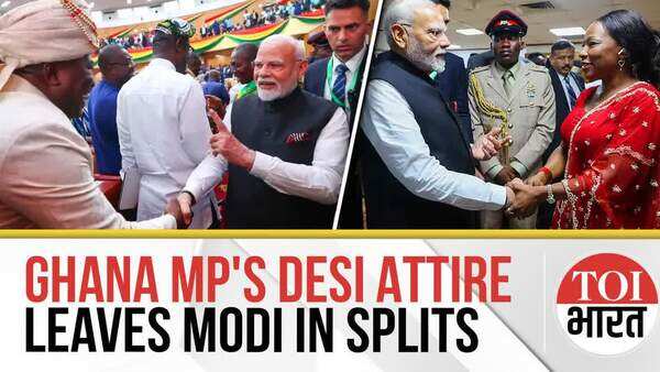 'Hare Krishna' Chants Echo As PM Modi Gets Rousing Welcome In Historic Visit To Ghana