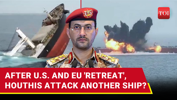 Red Sea Attack: Cargo Ship Hit By Rockets Sinking, Crew Preparing For ...