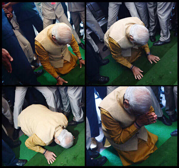 Narendra Modi: Modi gets emotional, breaks down while delivering speech ...