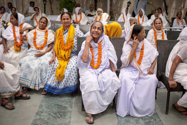 Vrindavan widows come to Delhi with hopes from Modi govt | Delhi News ...