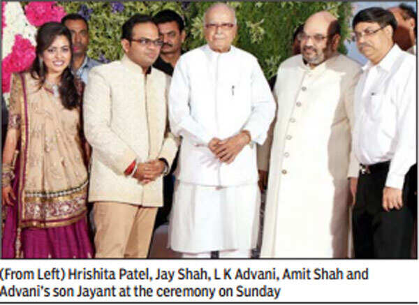 Political bigwigs, corporate czars at engagement of Amit Shah's son ...