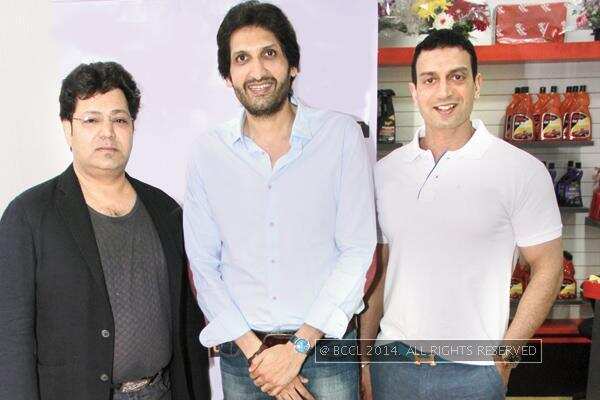Cyrus Nallaseth, Faisal N Ahmad and Rowan Fernandes at the launch of ...