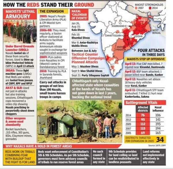4 Naxal attacks in 72 hrs: The inside story | India News - Times of India