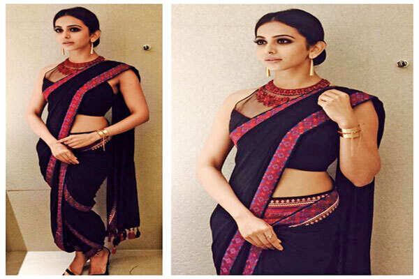 How celebs are wearing the short sari? - Times of India