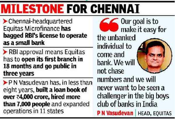 "I've been at right place at the right time": PN Vasudevan, Equitas ...