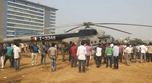 IAF chopper makes emergency landing in Mumbai | Mumbai News - Times of ...
