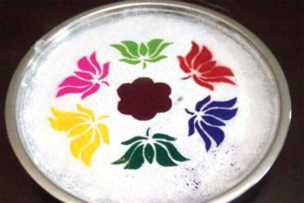 Underwater and floating rangolis - Times of India