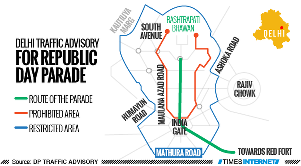 Republic Day parade: Delhi Traffic Police's Advisory | India News ...