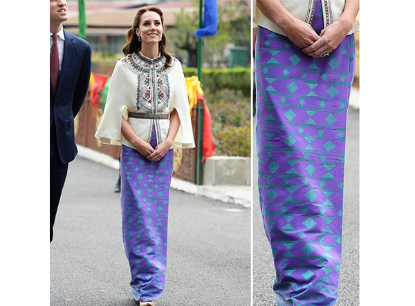 Kate is STUNNING in a Bhutanese-inspired dress - Times of India