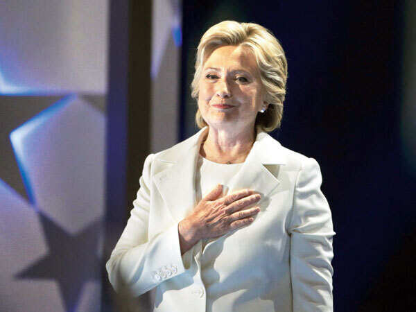 Now, Hillary Clinton does the ‘hand on the heart' | undefined Movie ...