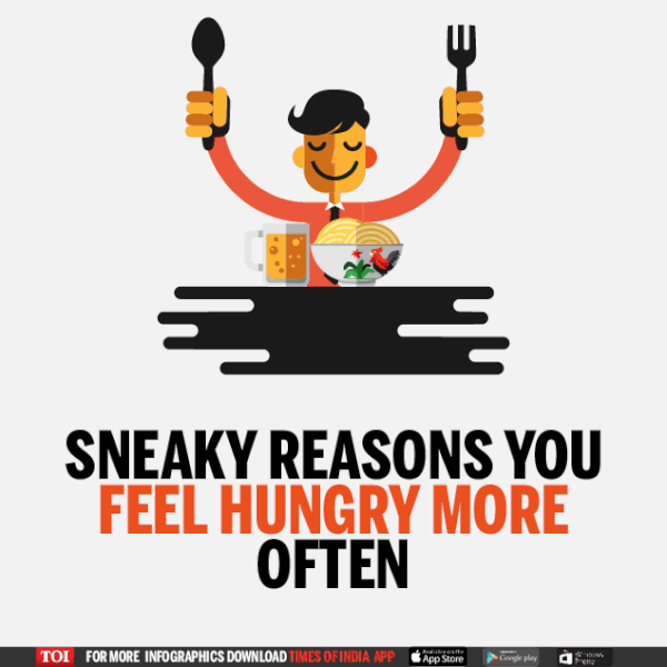 Sneaky reasons you feel hungry more often - Times of India