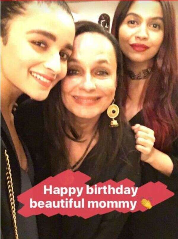 PICS: Alia Bhatt's lavish birthday party for mom Soni Razdan | Hindi ...