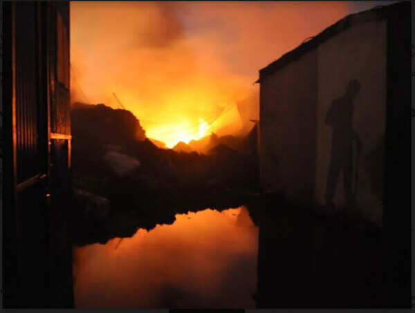 Fire guts three factories in Indore | Indore News - Times of India