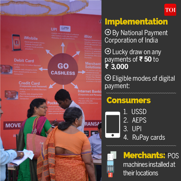 Govt announces cash prizes to incentivize digital payments | India News ...