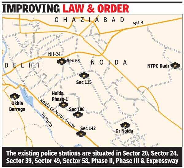 Noida to get 6 more police stations, Greater Noida 2 | Noida News ...
