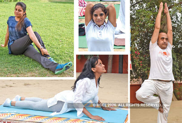 Lucknowites prepare for Yoga Day | Events Movie News - Times of India