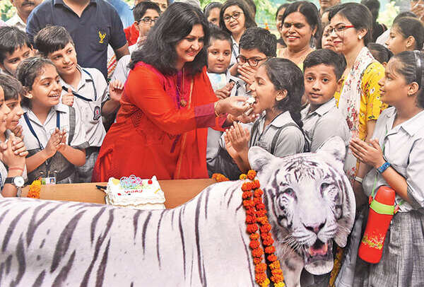 Vijay: Delhi zoo's most popular resident - Vijay, the white tiger ...