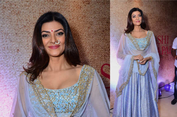 Sushmita Sen's nath swag is getting us in festive mood - Times of India