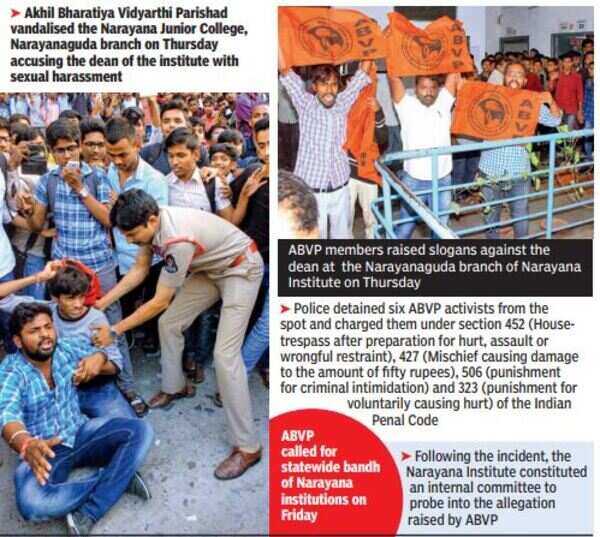 Corporate campus suicide hubs and vice dens: Parents | Hyderabad News ...